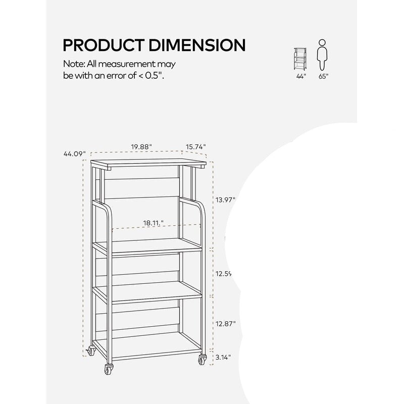 Federico Kitchen Moving Trolley Rack by Bright house – Bright House